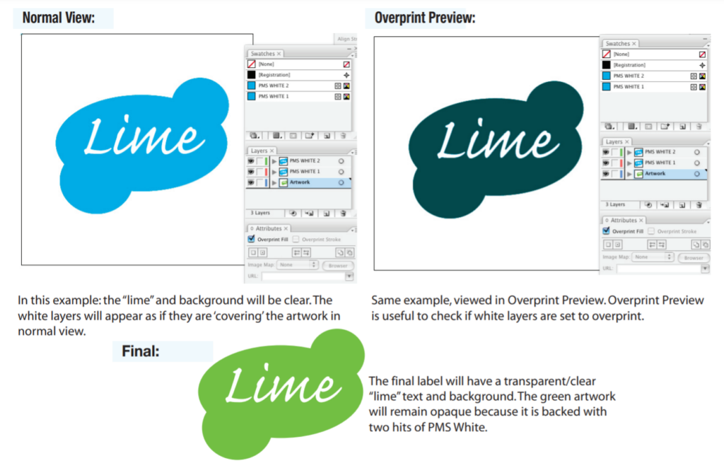 When & How to Use White Layers in Label Printing & Design - AWT Labels ...