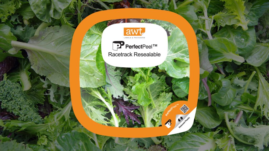 Lidding Film >PerfectPeel™ Racetrack Resealable - AWT Labels & Packaging